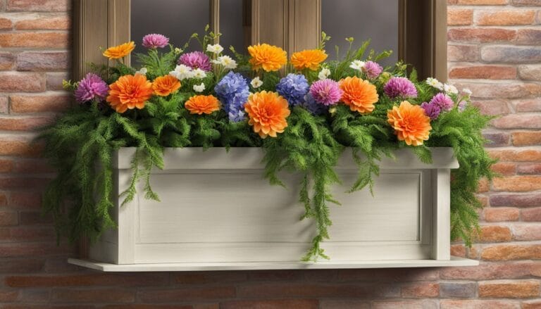 Brighten Spaces with Faux Window Box Flowers